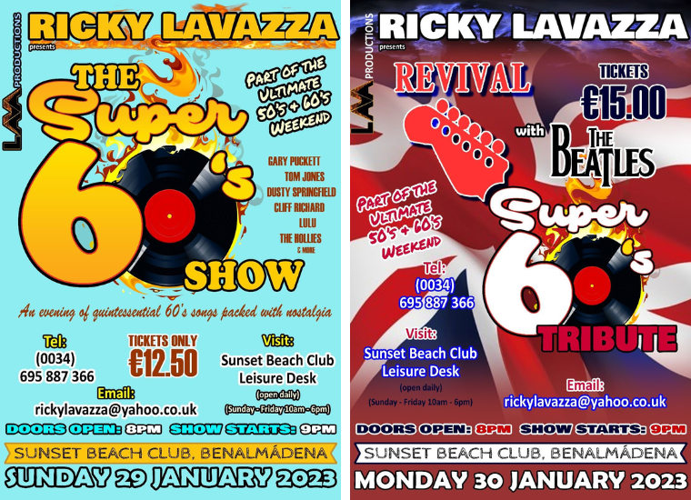 Ricky Lavazza’s Ultimate 50’s & 60’s Weekend in Benalmadena | Sunset ...