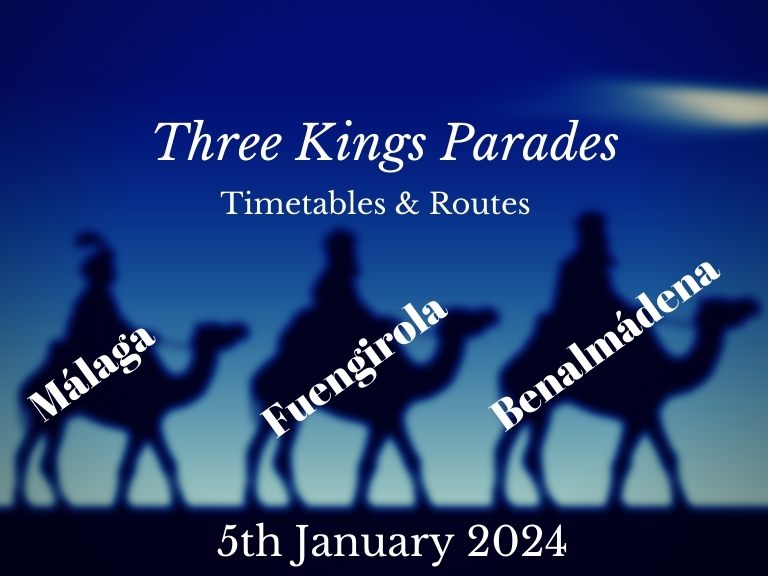 Timetable for the Three Kings Parades in Benalmadena, Fuengirola and ...