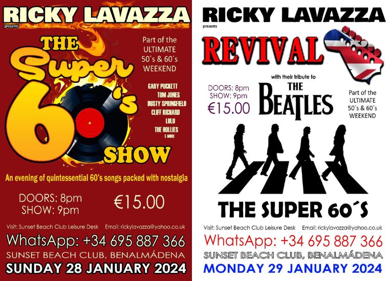 Ricky Lavazza’s Ultimate 50’s & 60’s Weekend in Benalmadena | Sunset ...